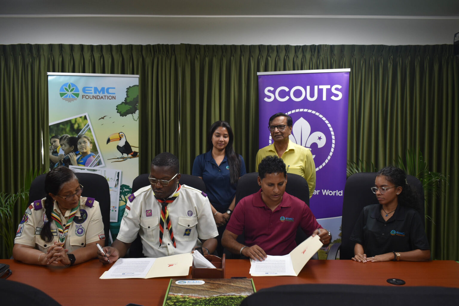 Empowering Young Environmentalists: EMC Foundation and Scouts Association of Guyana Sign ...